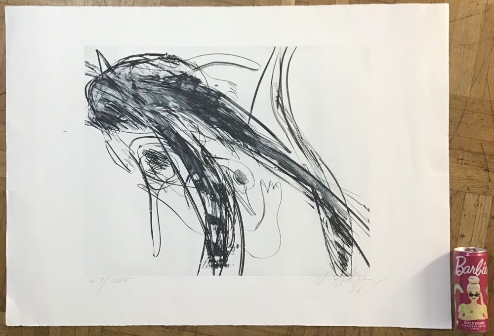 Abstrakte Radierung Unleserlich Signiert | Kaufen auf Ricardo