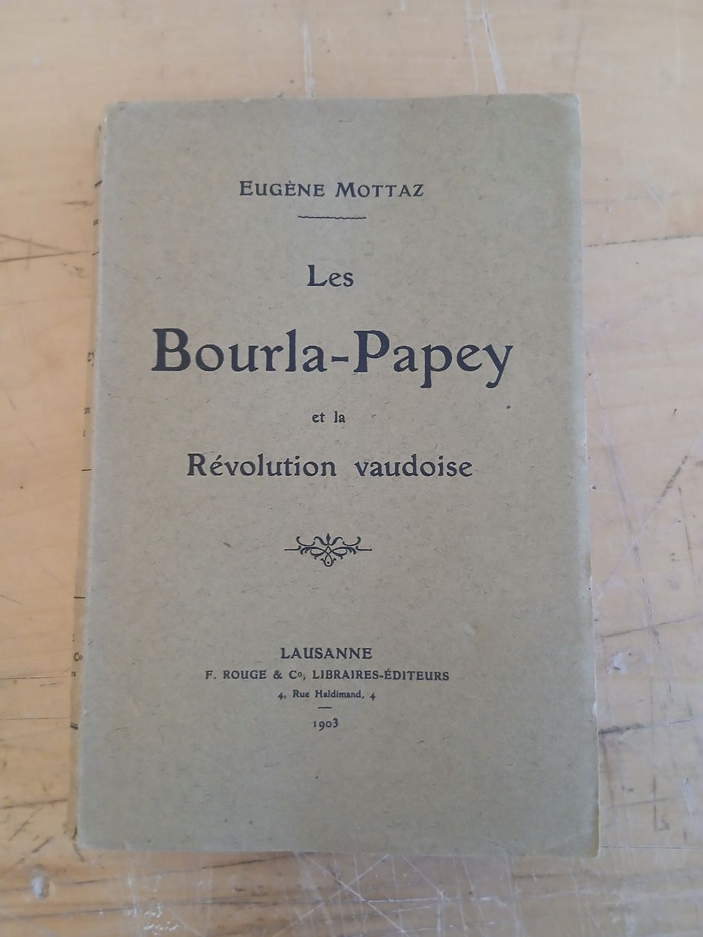 Les Bourla-Papey, livre ancien sur la révolution vaudoise (D'occasion ...
