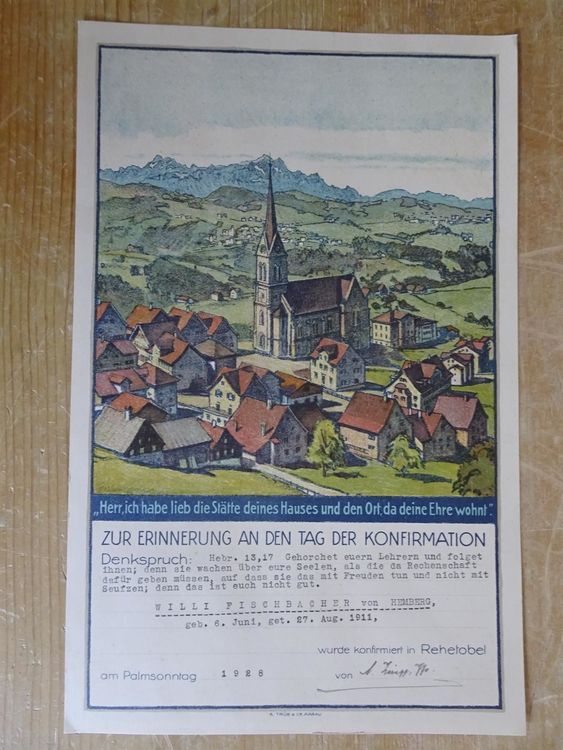 Rehetobel 1928 Appenzell AR. Lithografie | Kaufen auf Ricardo