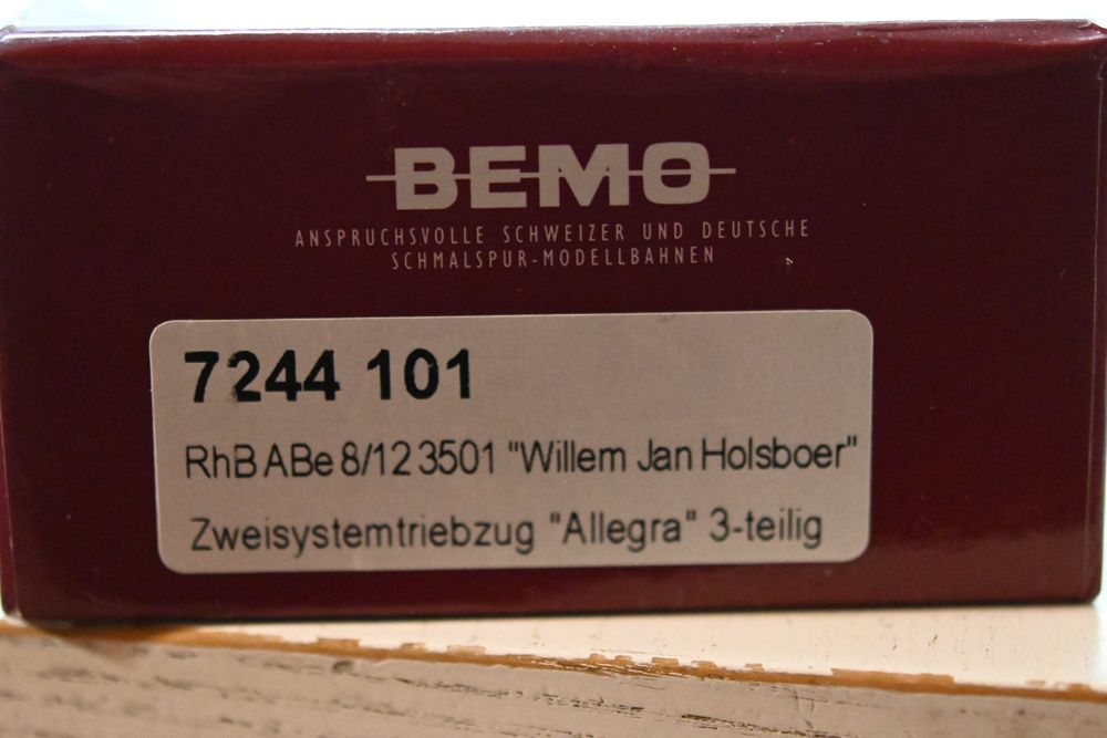 RhB ABe 8/12 3501 Allegra 3 teilig Bemo HOm mit OVP (Gebraucht) in Laupen ZH für CHF 446 – mit ...