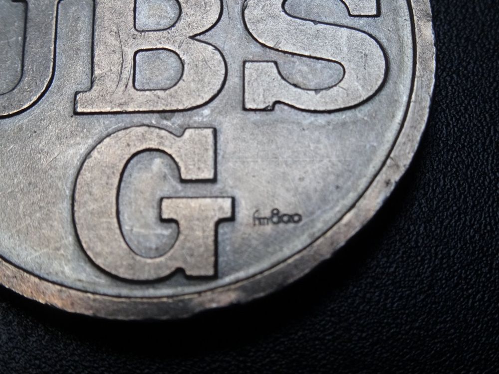 Medaille mit Basilisk UBS/SBG fm800 (Gebraucht) in Lupfig für CHF 30 ...