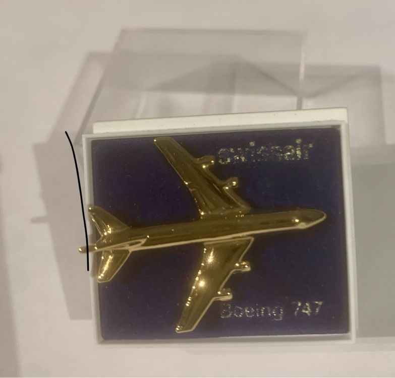 Swissair Pin Boeing 747 | Kaufen auf Ricardo