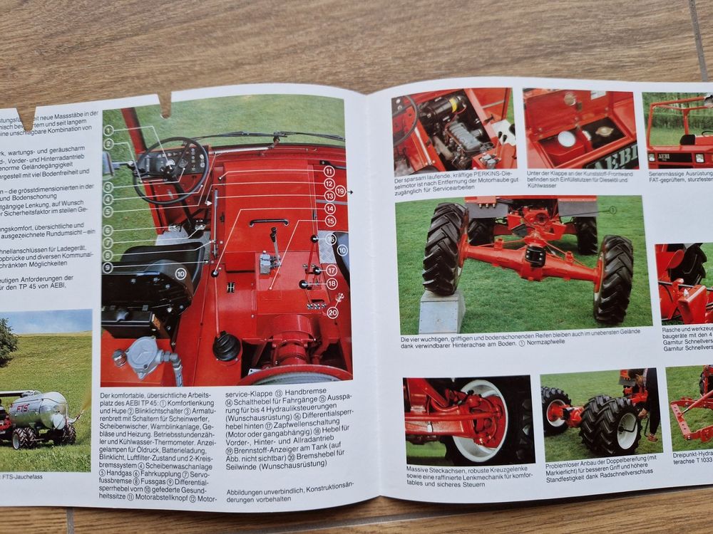 Original Prospekt Aebi TP45 Transporter (Gebraucht) in Dürnten für CHF ...