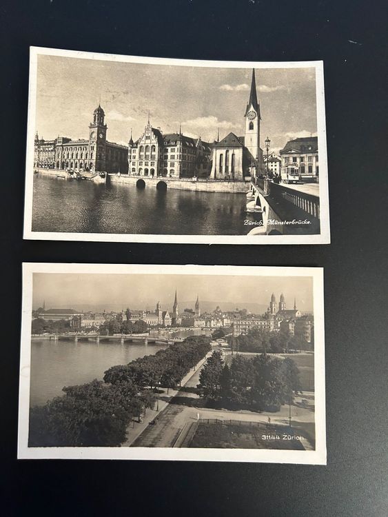 Zürich - 2 antike Ansichtskarten (Gebraucht) in Zürich für CHF 8 – mit ...