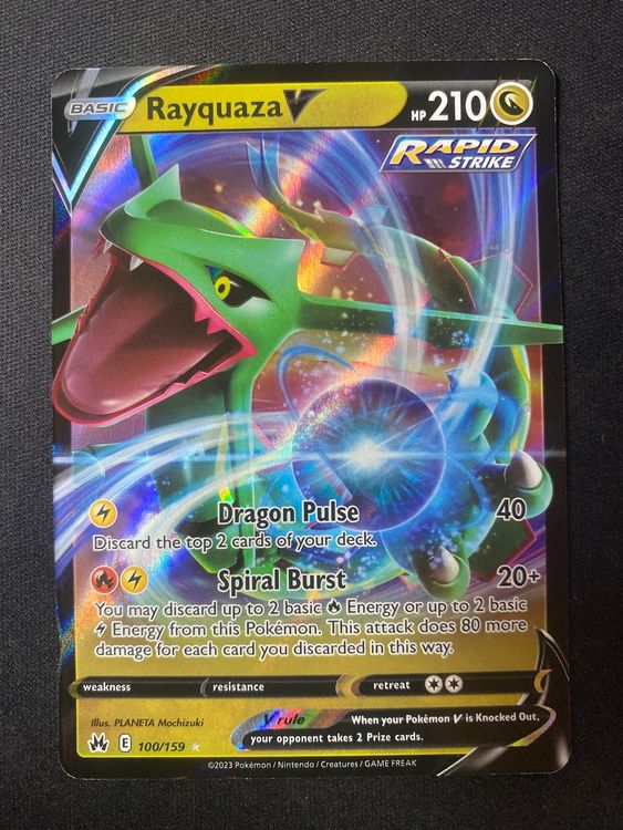 Rayquaza V 100 - Ultra Rare - Crown Zenith - EN ab 1 (Neu (gemäss ...