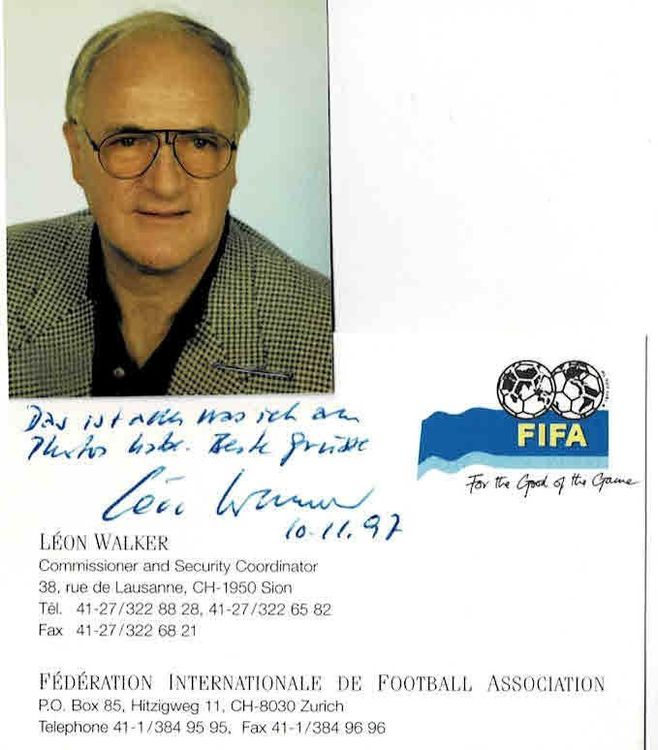 Leon Walker ex nati trainer Handsigniert (Gebraucht) in Sulz AG für CHF ...