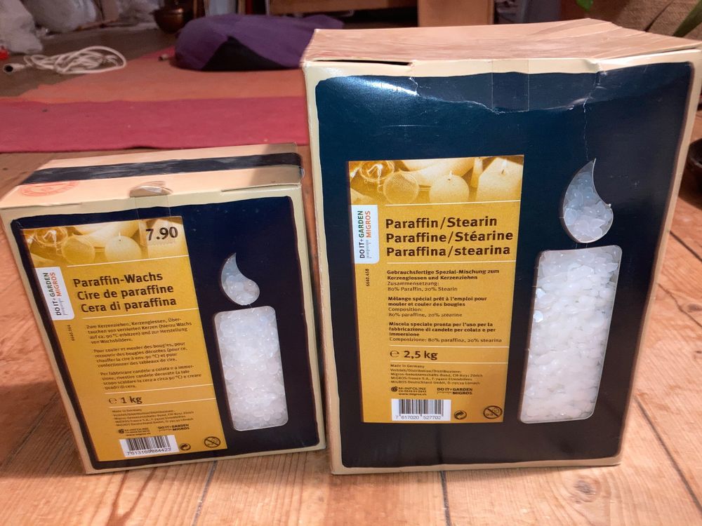 Paraffin/Stearin Kerzenwachs ca. 3,3 kg | Kaufen auf Ricardo