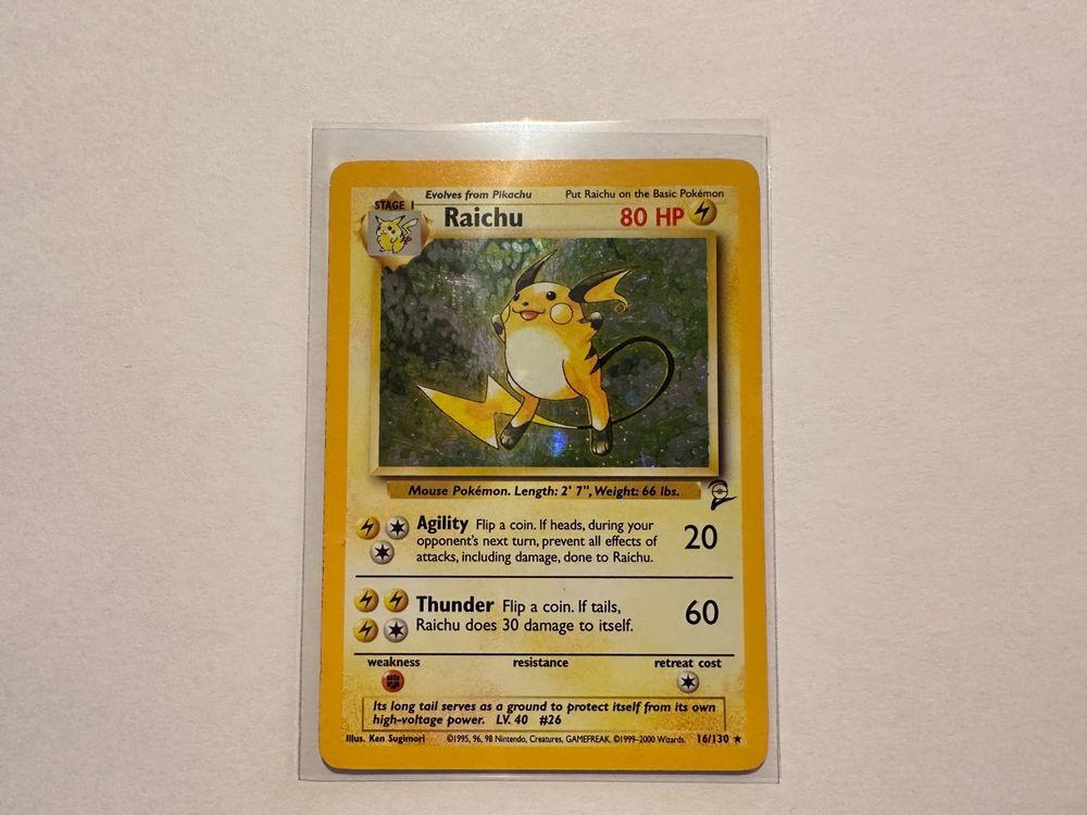 Raichu holo Base 2 EN | Kaufen auf Ricardo