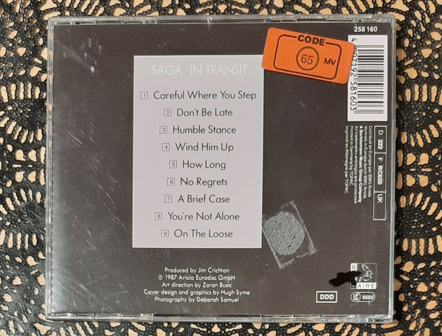 Saga - In Transit LIVE, UK Prog.Rock CD Album 1987 (Gebraucht) in ...