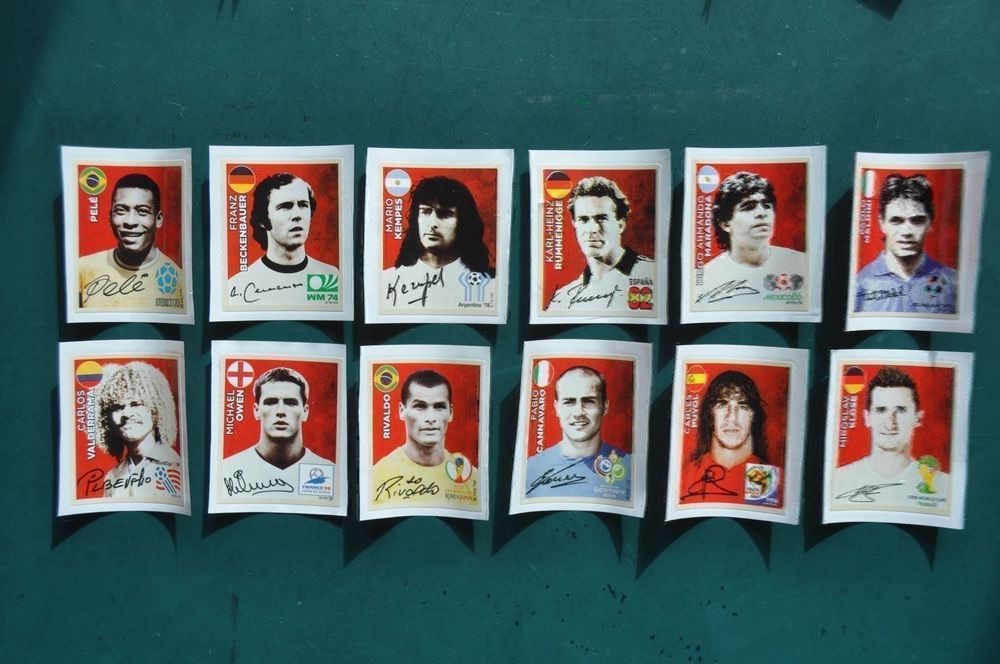 Panini WM Russia 2018 - 12 Coca-Cola Legends - Set komplett (Neu ...