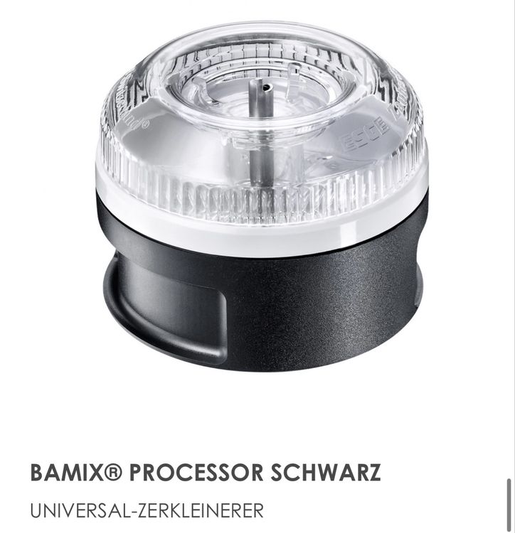 BAMIX® PROCESSOR SCHWARZ (Gebraucht) in St. Gallen für CHF 40 – mit ...
