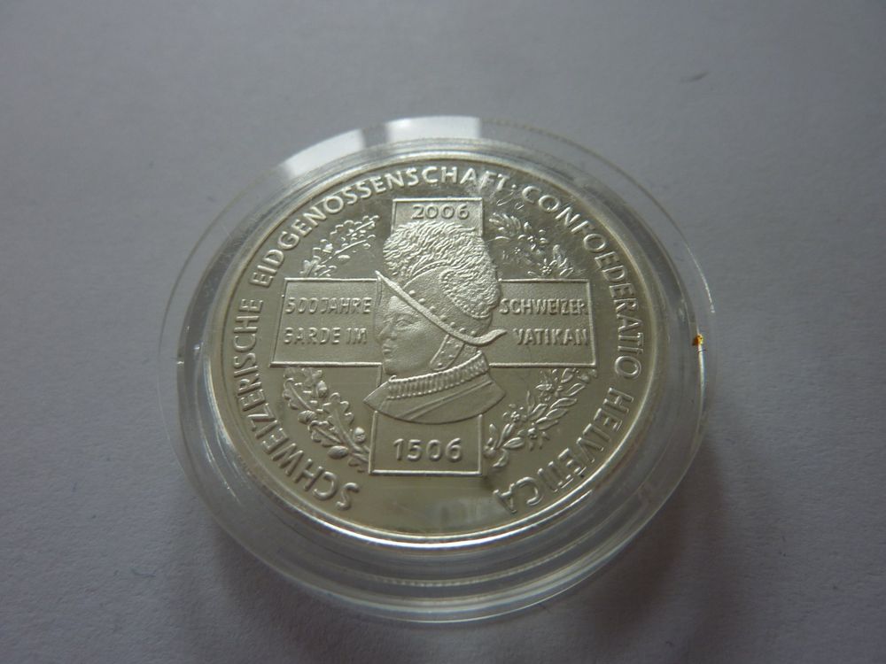 1 Unze - Silbermedaille : Schweizer Garde, Polierte Platte (Neu und originalverpackt) in Birrwil ...
