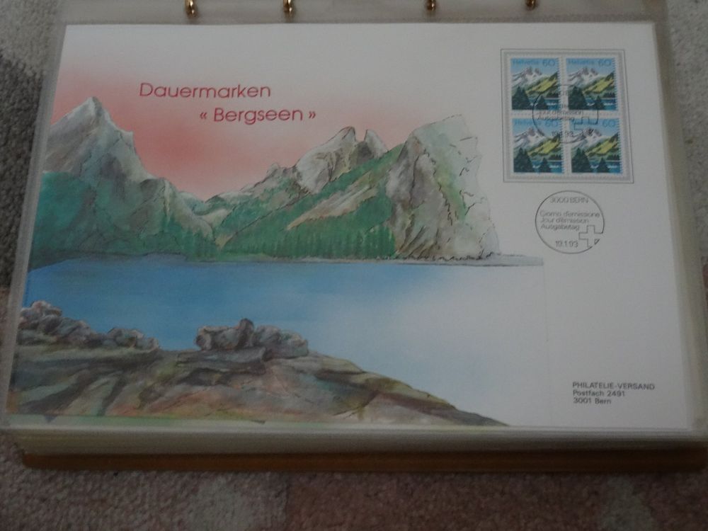 FDC 1993 Dauermarken Bergseen LUXUSBRIEF (Gebraucht) in Olten für CHF 5 – mit Lieferung auf ...
