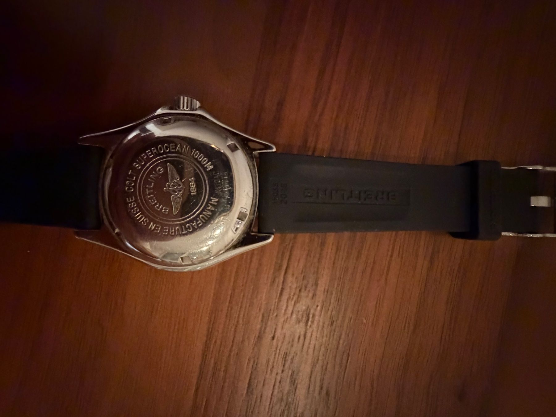 Breitling Superocean Pro Diver Uhr Black Rubberband Swiss... (Gebraucht ...
