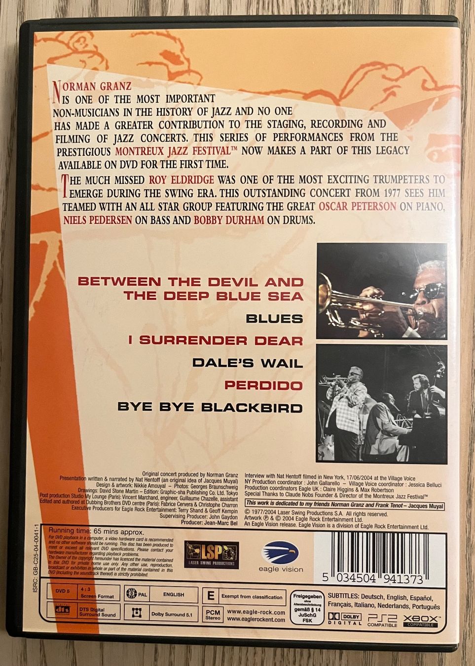 Roy Eldridge '77 - Norman Granz Jazz - DVD Montreux (Gebraucht) in ...