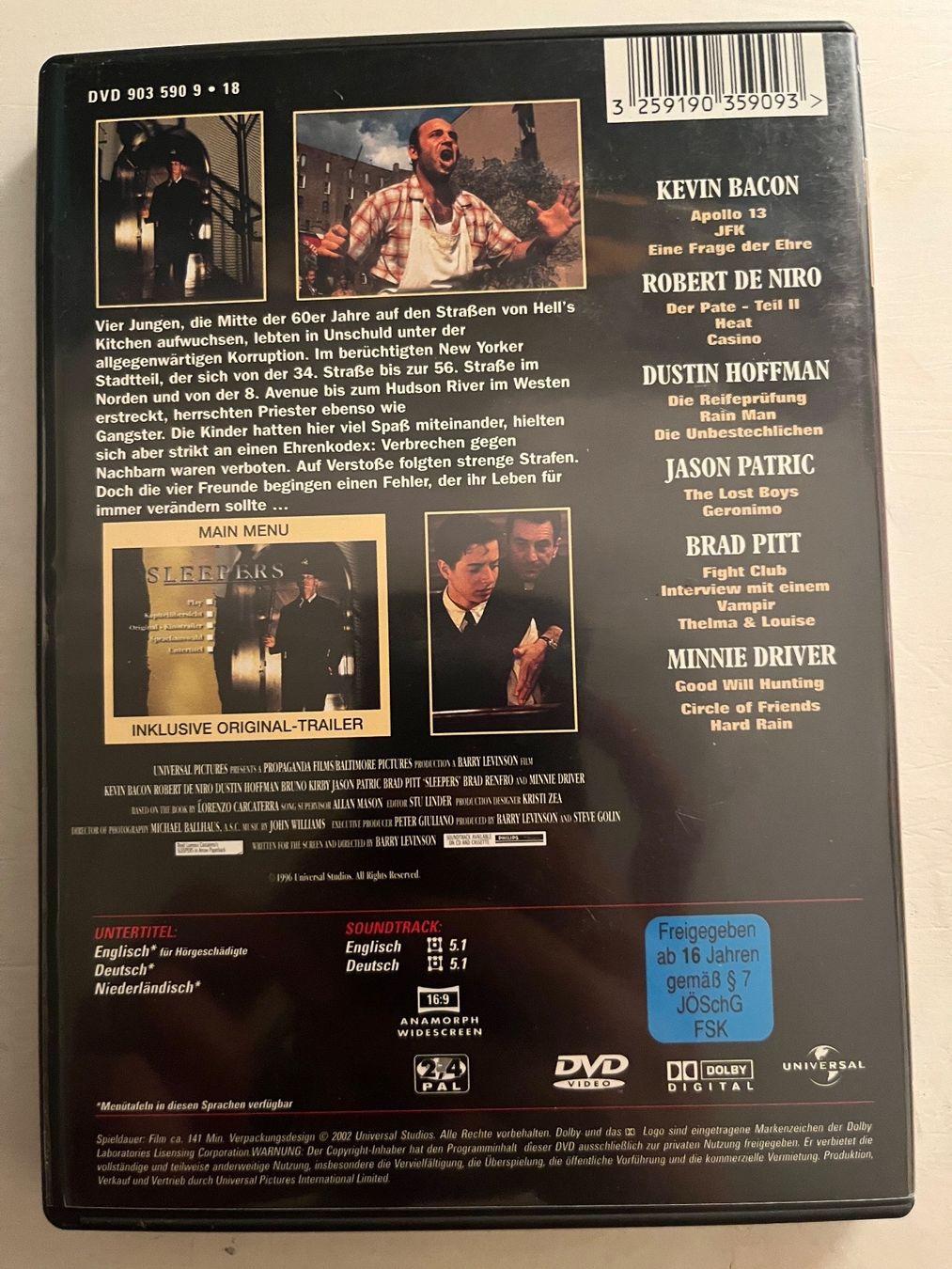 Sleepers (2002) DVD 📀 - Robert de Niro (Neu (gemäss Beschreibung)) in ...