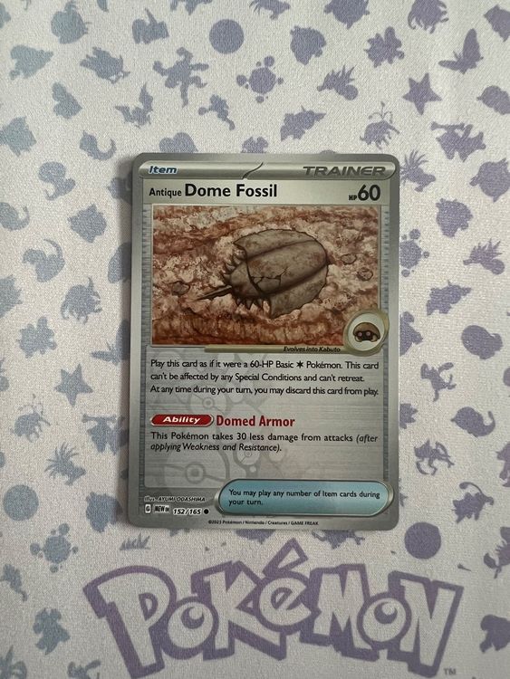Pokémon 151 Antique Dome Fossil Reverse EN | Kaufen auf Ricardo