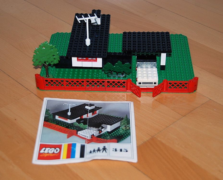 Vintage LEGO Set 345 „House with Mini Wheel Car“, 1969 (Gebraucht) in ...