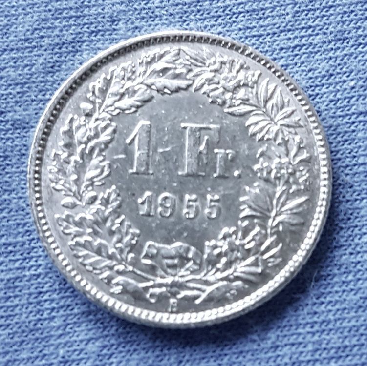 Rarer 1 Franken 1955 (Prägung nur 194’000 St.) ab nur 1 Fr ! | Kaufen auf Ricardo