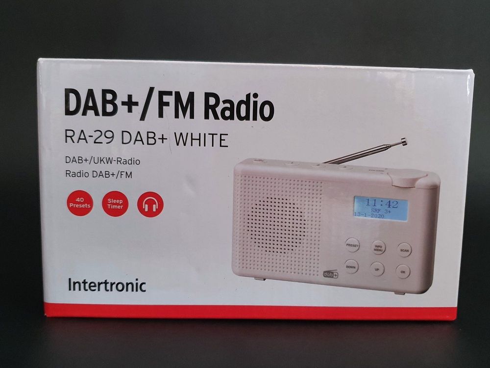 INTERTRONIC RA-29 Digitalradio, weiss (Neu (gemäss Beschreibung)) in ...