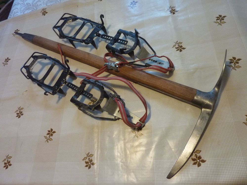 Antik Eispickel AKADEM. PICKEL Meister FULPMES+Klettereisen | Kaufen auf Ricardo