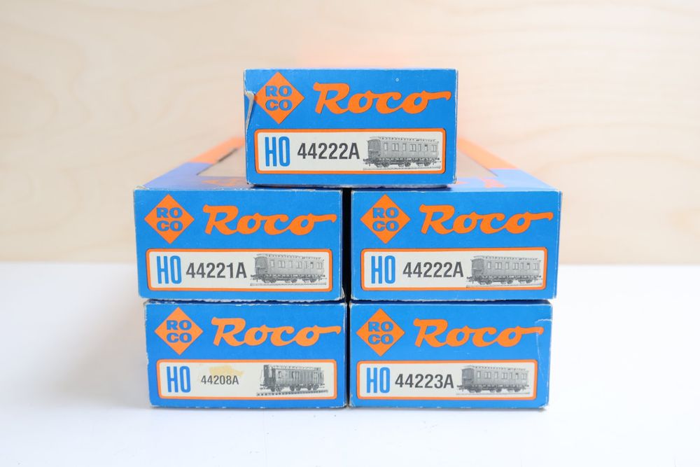 ROCO 5 x Personen- und Gepäckwagen Set - 44222A H0 | Kaufen auf Ricardo