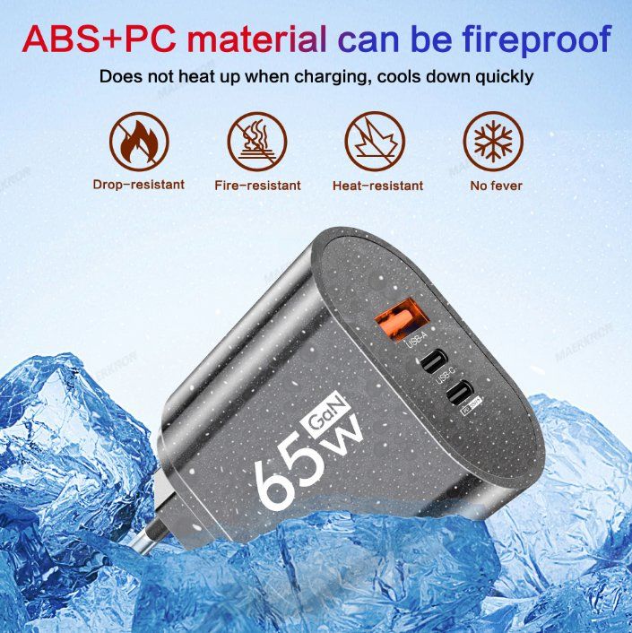 65W PD USB C Ladegerät Schnellladung 3.0 Typ C Schnelllader (Neu und originalverpackt) in ...