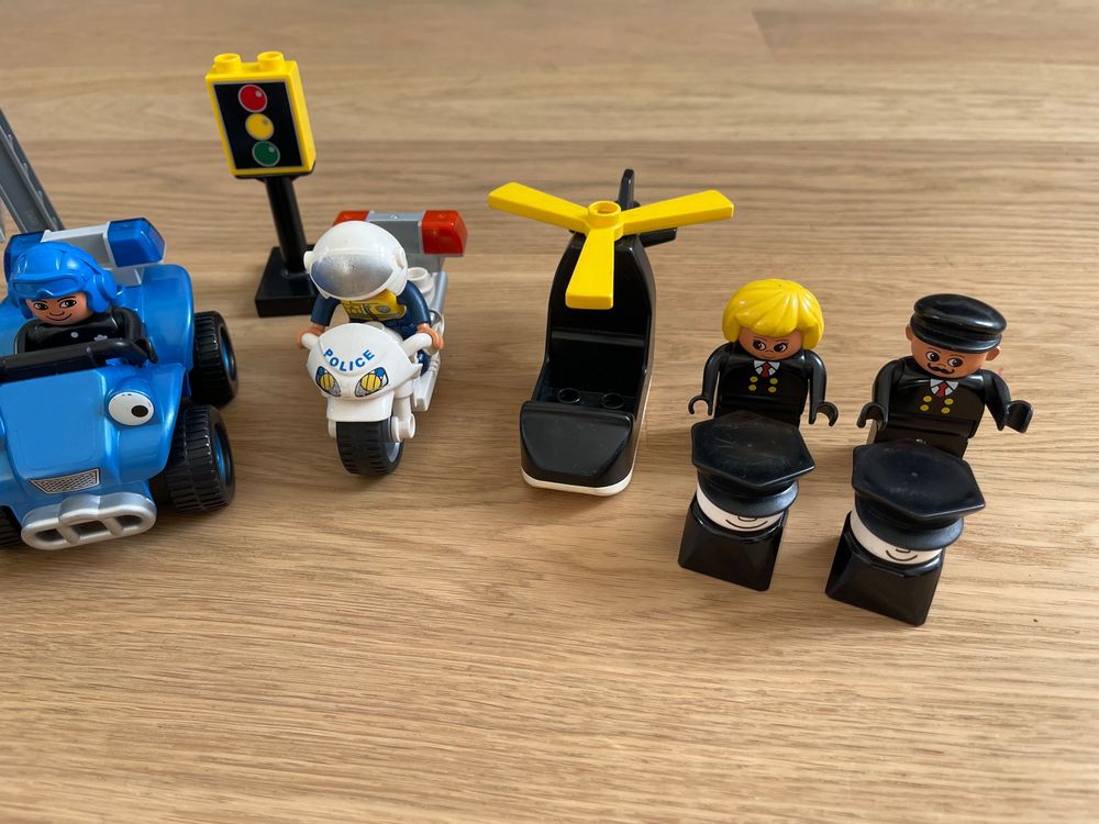 Lego Duplo Polizei Set Motorrad, Auto, Hubschrauber, Figuren | Kaufen ...