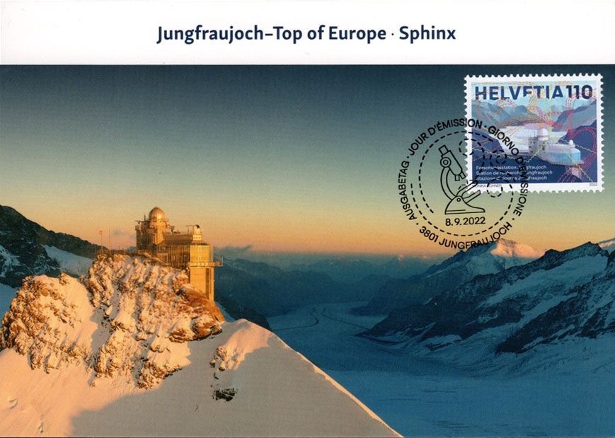 Maximumkarte Forschungsstation Jungfraujoch | Kaufen auf Ricardo