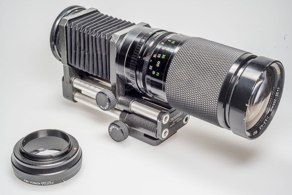 Makro-Set mit Balgen und Soligor-Zoom für Sony NEX (Gebraucht) in ...