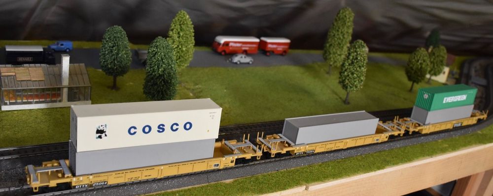 US Double stack container train, 13 cars | Kaufen auf Ricardo