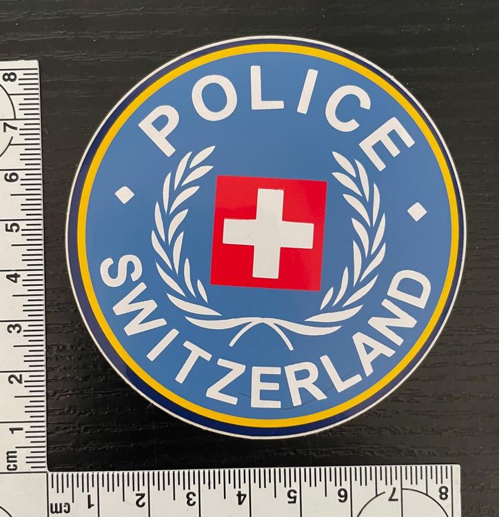 1 Sticker/Aufkleber Polizei Abzeichen UN Police Switzerland (Neu ...
