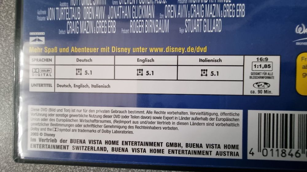 DVD Spaceman- Disney- selten | Kaufen auf Ricardo