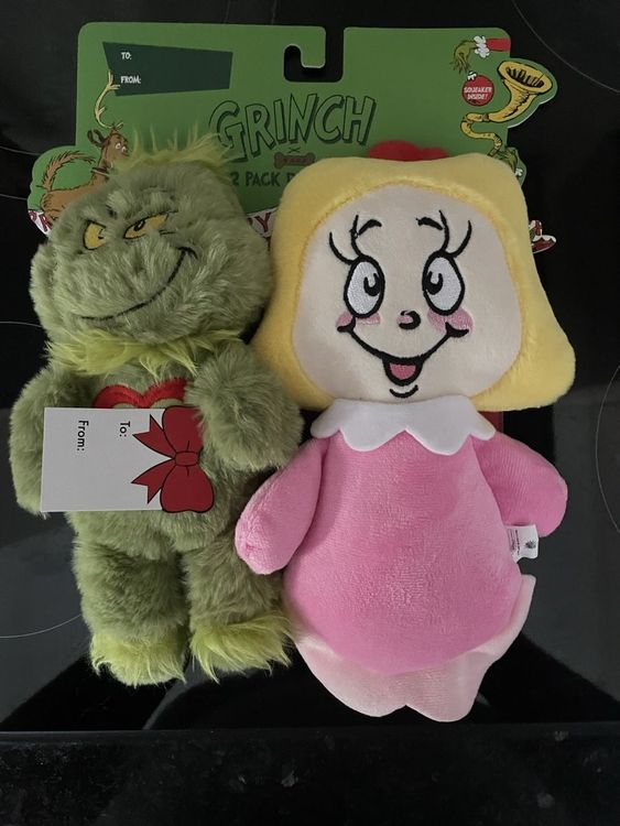Grinch & Cindy Lou Who Dog Toy Plushies Set (Neu und originalverpackt ...
