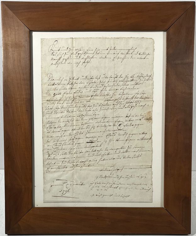 Antike Handgeschriebene Brief aus 1796 | Kaufen auf Ricardo