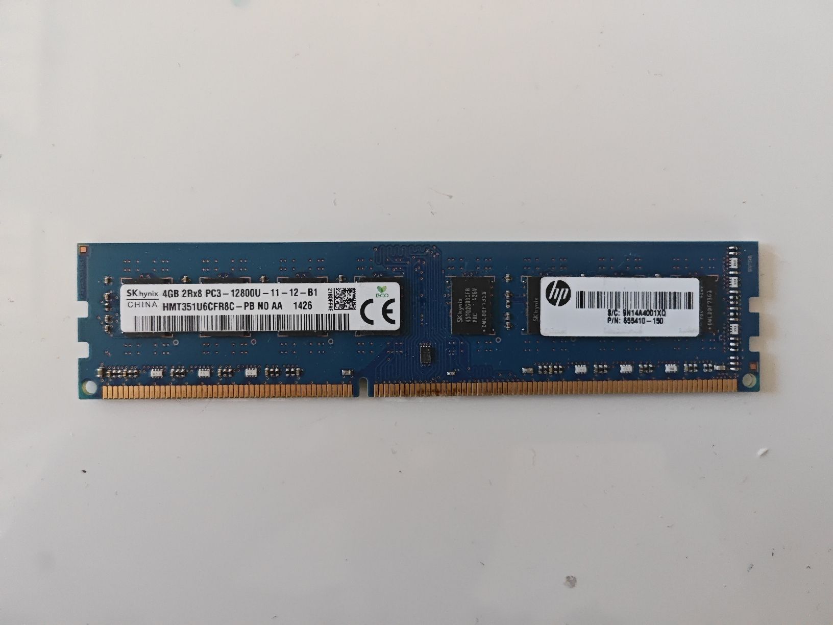 HP RAM 4GB PC3-12800U DDR3 Arbeitsspeicher - Top Zustand! (Gebraucht ...