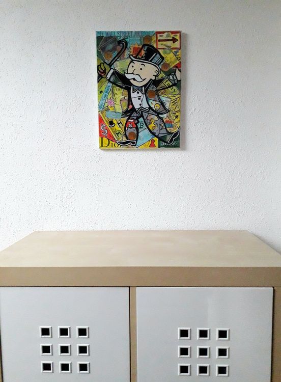 Gemälde Pop Art Monopoly-Man Künstler: Manuela Reitz (Neu und originalverpackt) in Balve für CHF ...