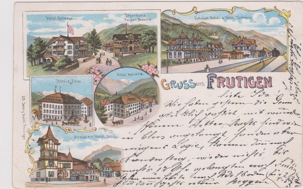 Frutigen, Litho, Litho, 1905 (Gebraucht) in Spiez für CHF 65 – mit Lieferung auf Ricardo kaufen