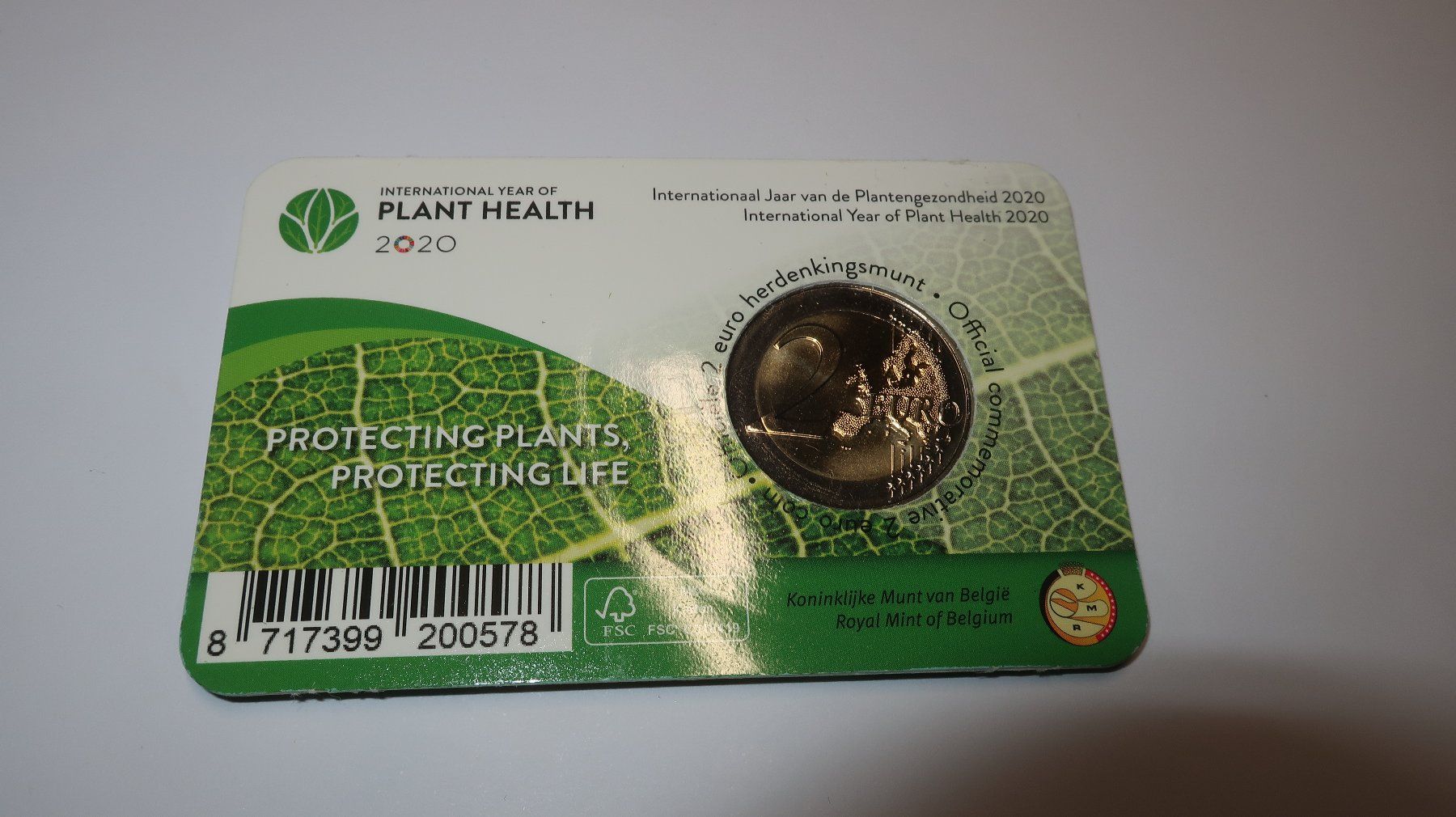 2 Euros 2020 pièce commémorative Belgique Plant Healt (D'occasion) à ...
