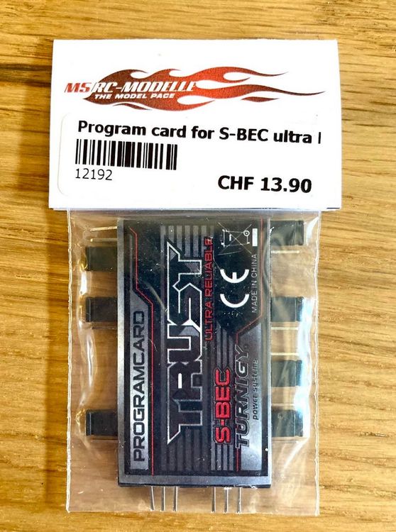 Turnigy Trust SBEC Programming Card ESC (Neu und originalverpackt) in ...