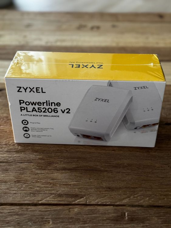Powerline Gigabit Ethernet Adapter PLA5206 von ZyXEL (1GB) | Kaufen auf ...