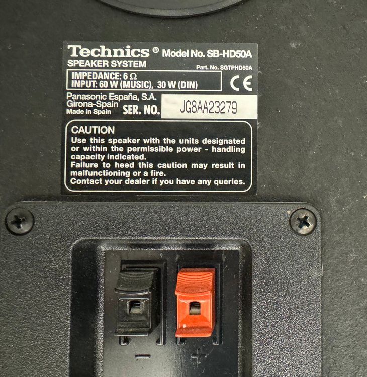 Technics Lautsprecherboxen 4 Stk. (2x SB-HD50A + 2x SB-HD51) (Gebraucht) in Basel für CHF 31 ...