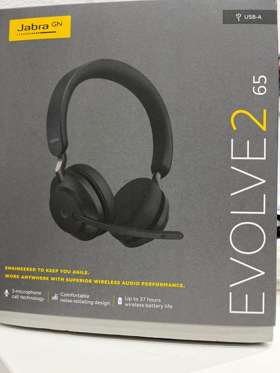 JABRA Evolve2 65 - USB-A MS Teams Stereo, Schwarz-Neu | Kaufen auf Ricardo