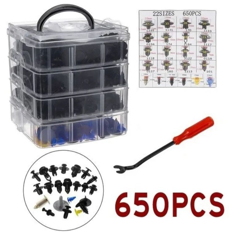 650 Fahrzeug Befestigungsclips + Schraubendreher SET ! | Kaufen auf Ricardo