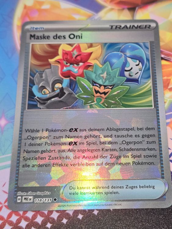 Pokemom Prismatische Entwicklungen 》Maske des Oni Pokeball (Neu und ...