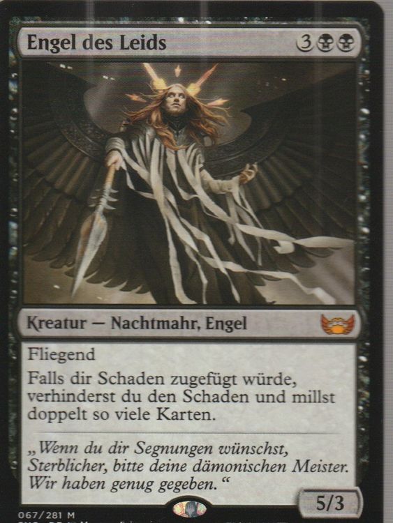 TCG Magic The Gathering MTG DE SNC 067 Engel des Leids (Neu (gemäss ...