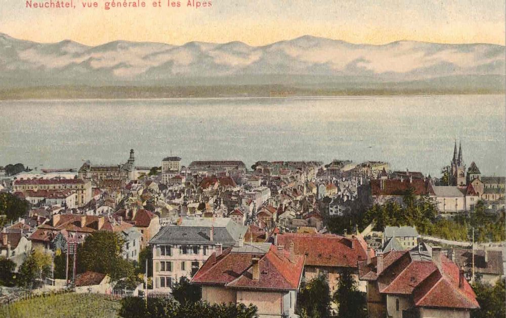 Neuchâtel - Vue générale et les Alpes (Gebraucht) in Le Landeron für CHF 7.8 – mit Lieferung auf ...