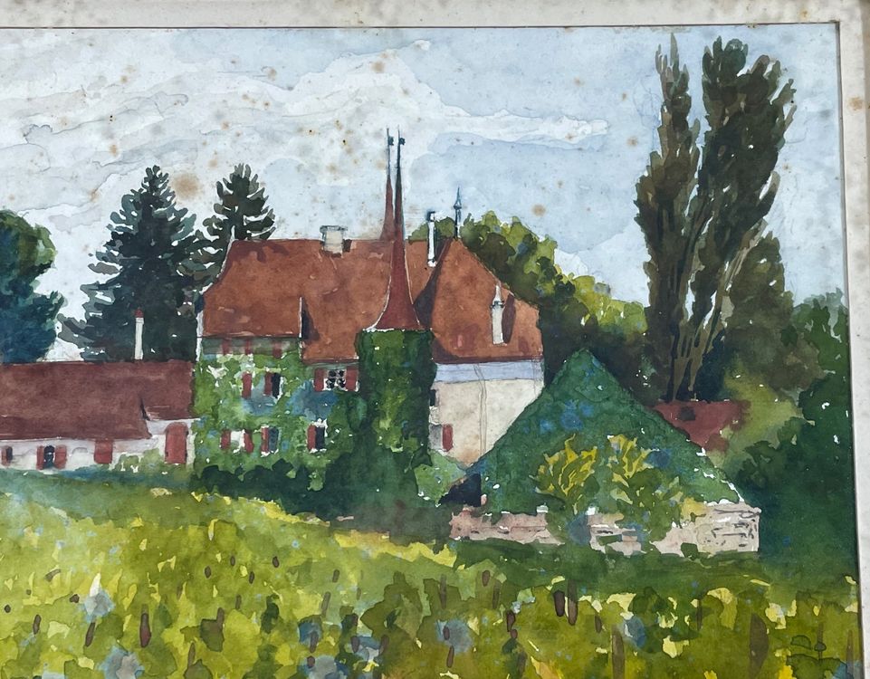 Paul Huguenin (1870-1919) Aquarell (Gebraucht) in Root für CHF 5 – mit ...