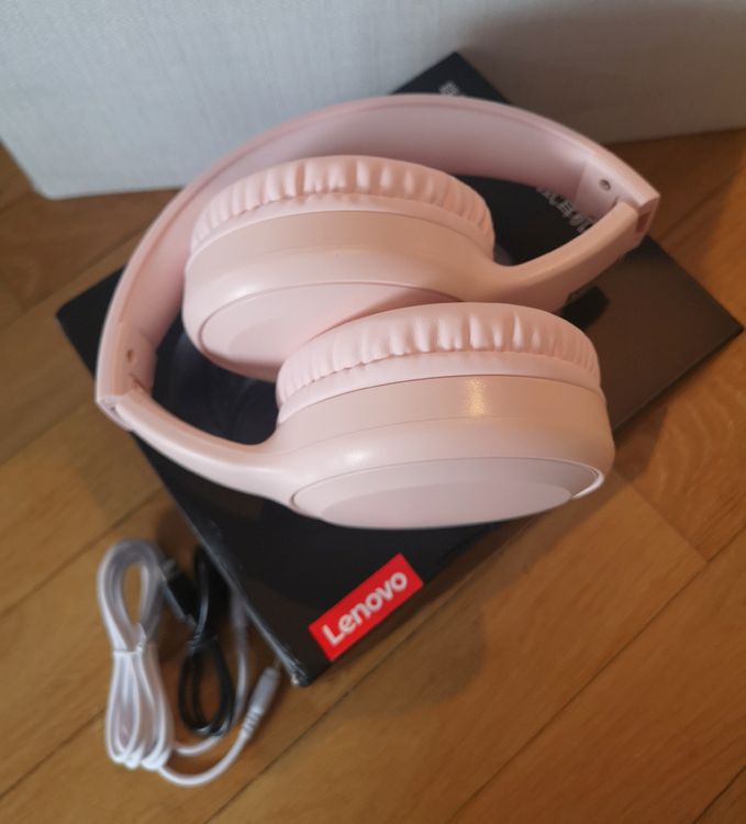 Lenovo Kopfhörer "thinkplus" Pink faltbar | Kaufen auf Ricardo