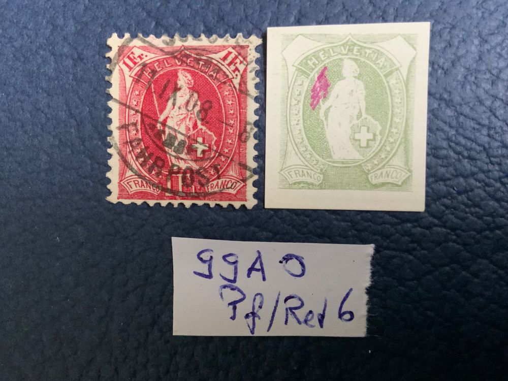 Briefmarken Schweiz stehende Helvetia PF/RET. 99A O | Kaufen auf Ricardo